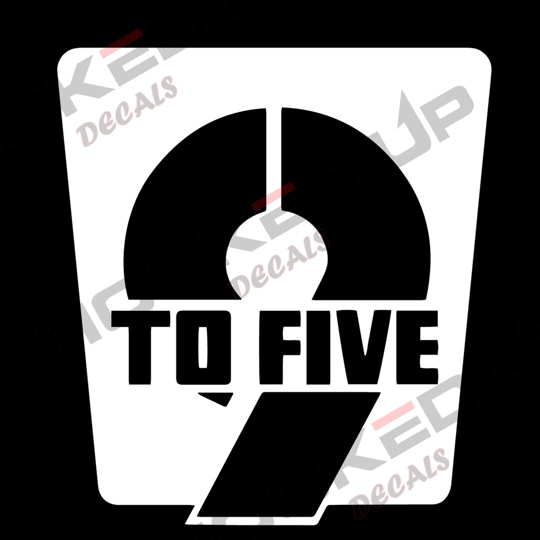 9 to Five Logo Vinyl Transfer Decal - Etsy