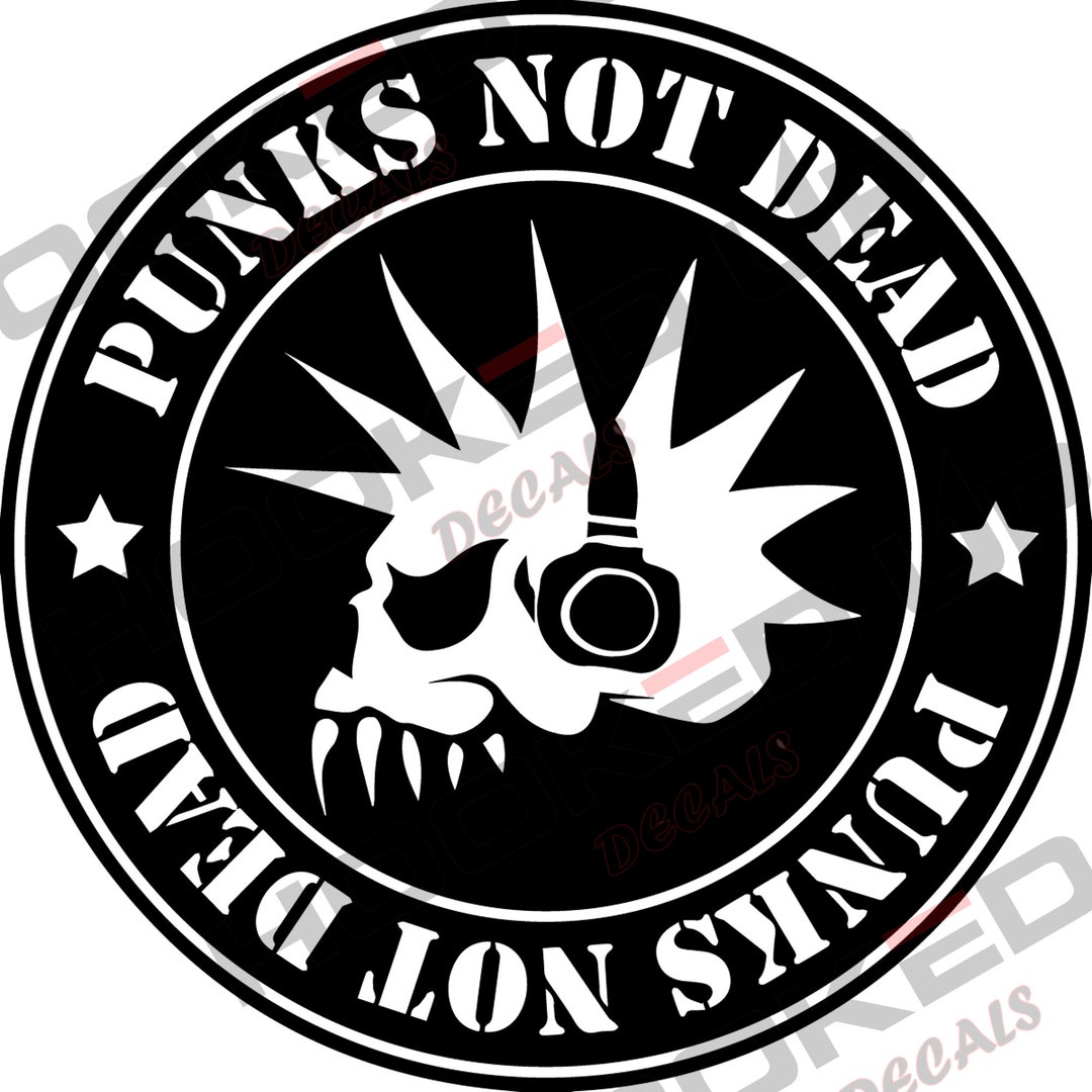 Punks Not Dead Vinyl Transfer Decal - Etsy