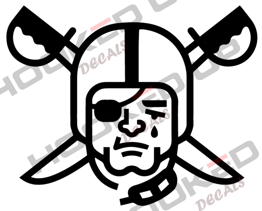 Raiders Sad Logo Vinyl Transfer Decal - Etsy