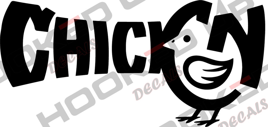 Chicken Emblem Vinyl Transfer Decal - Etsy