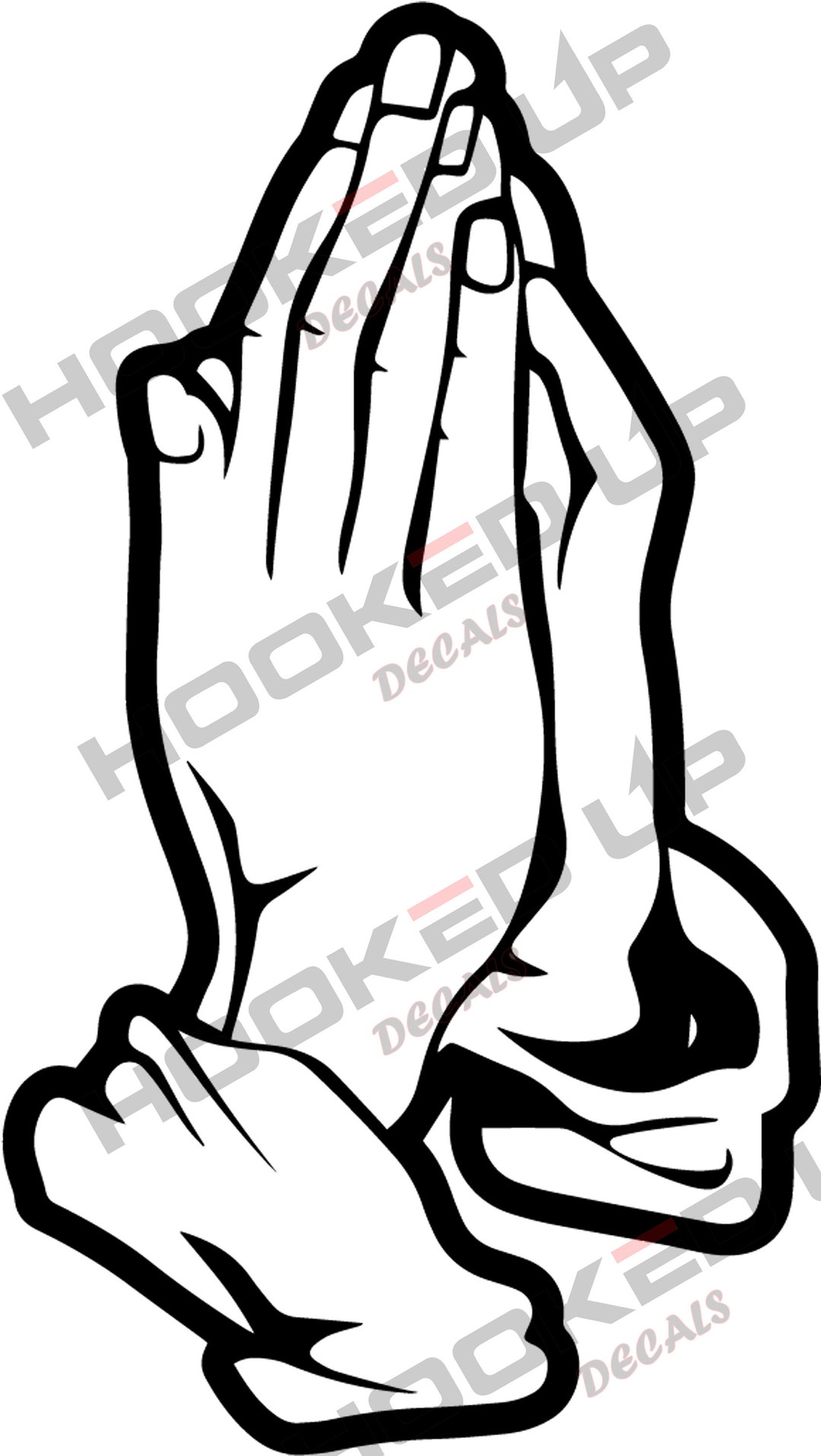 Praying Hands Vinyl Transfer Decal - Etsy