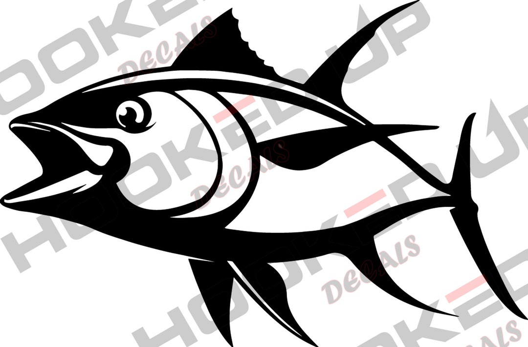 Bluefin Tuna Vinyl Transfer Decal - Etsy