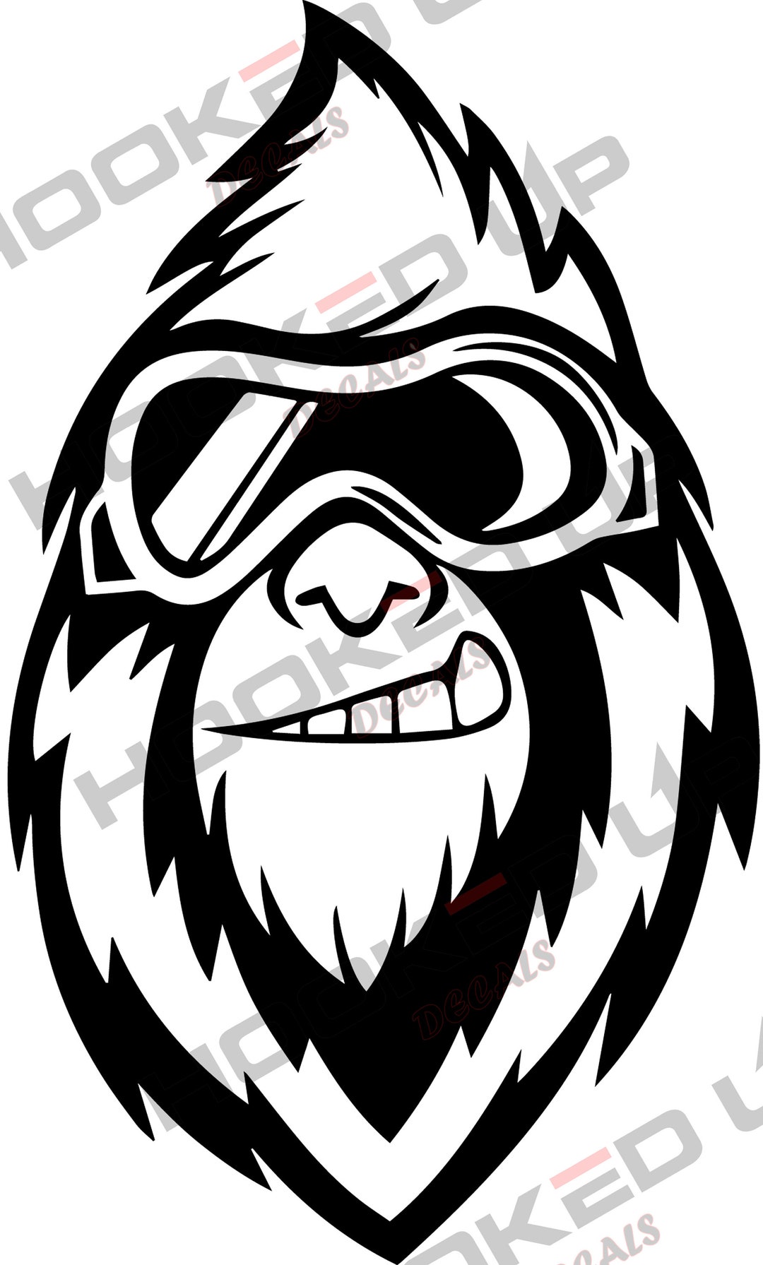 Bearded Yeti Transfer Vinyl Decal - Etsy