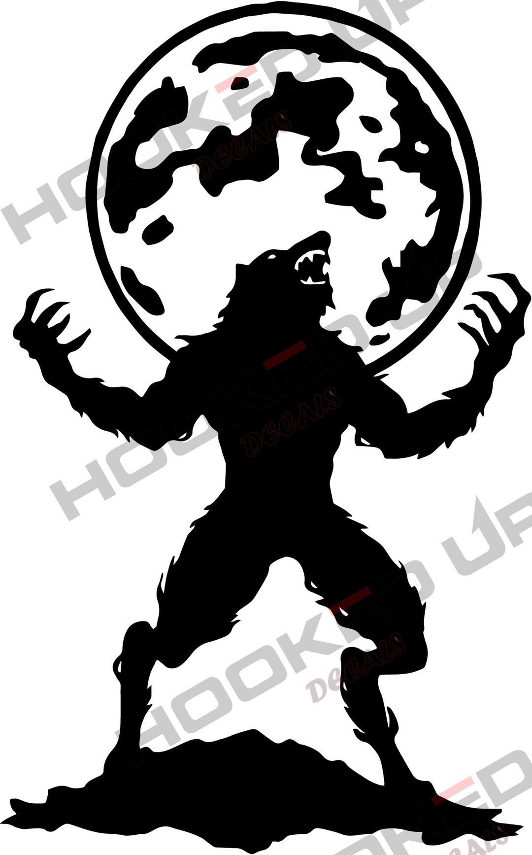 Full Moon Werewolf Vinyl Transfer Decal - Etsy