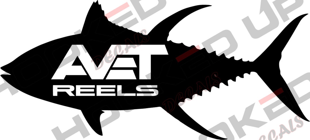 Avet Reels Tuna Silhouette Vinyl Transfer Decal - Etsy