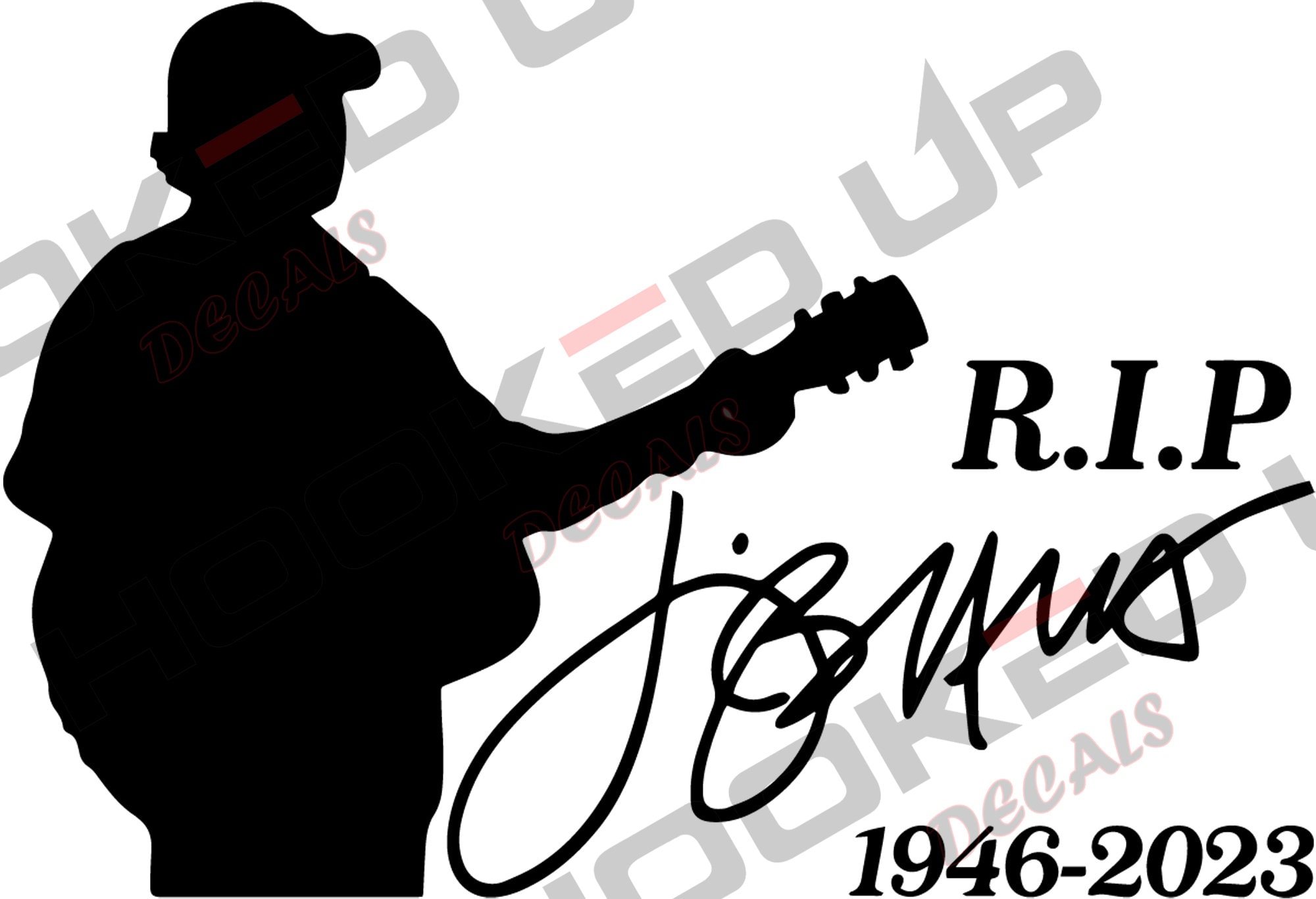 RIP Jimmy Buffett Vinyl Transfer Decal - Etsy