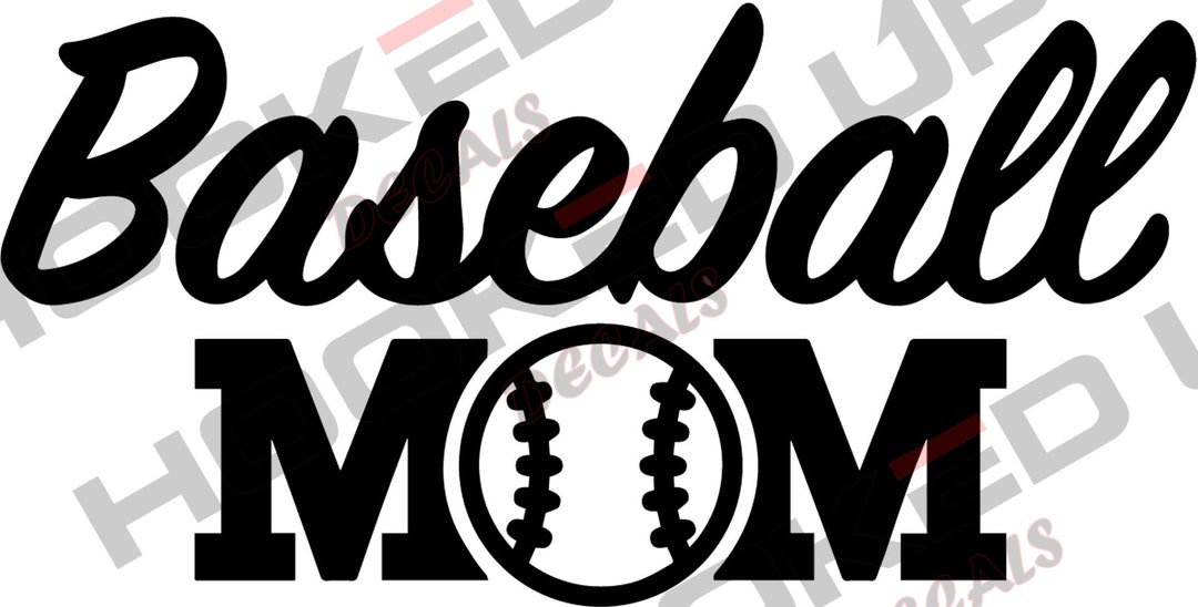 Baseball Mom Vinyl Transfer Decal - Etsy