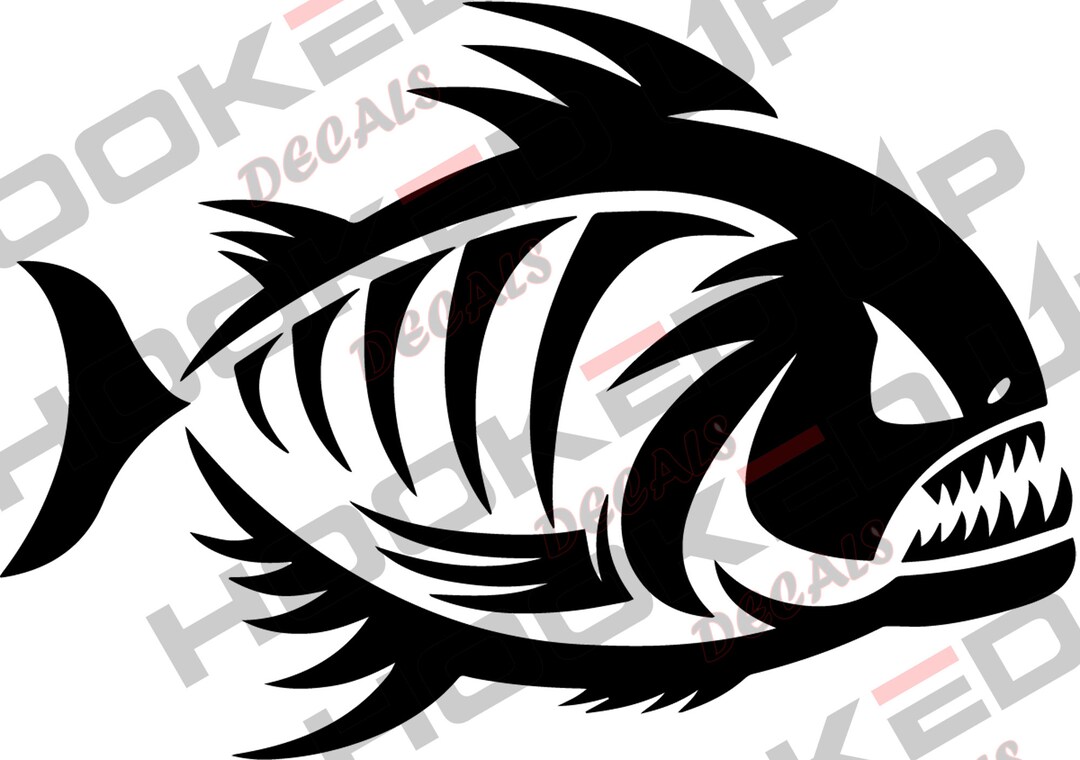 Piranha Logo Vinyl Transfer Decal - Etsy
