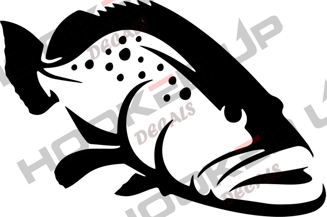 Grouper Fish Vinyl Transfer Decal - Etsy