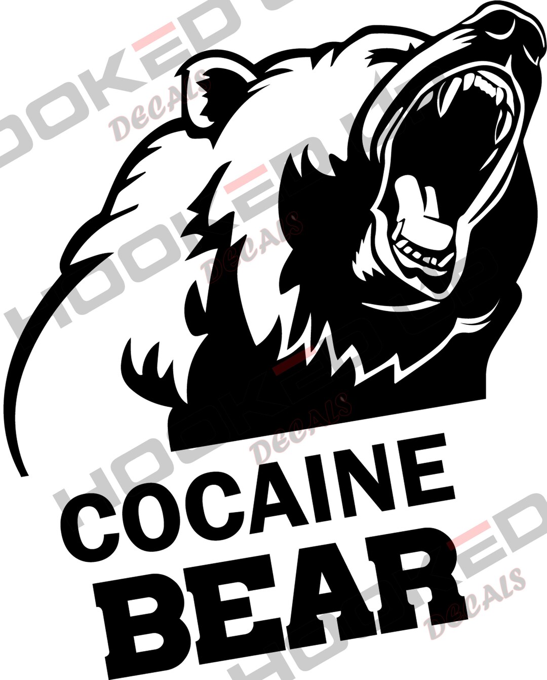 Cocaine Bear Vinyl Transfer Decal - Etsy