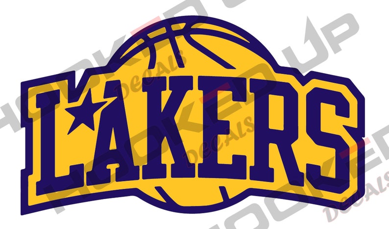 Lakers Concept Logo Vinyl Transfer Decal 2 Color - Etsy