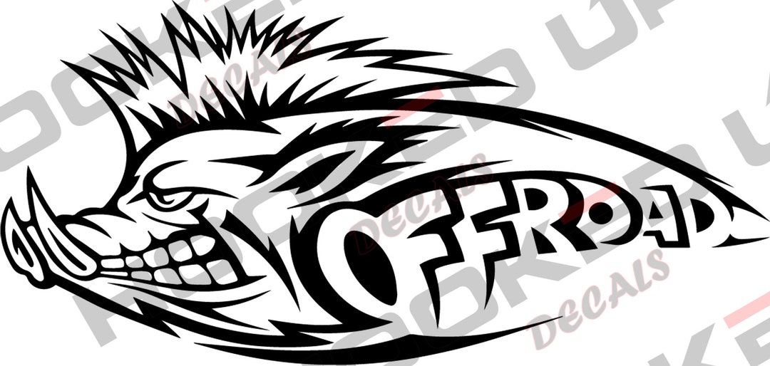 Wild Boar for Offroad Emblem or Mascot Vinyl Transfer Decal - Etsy