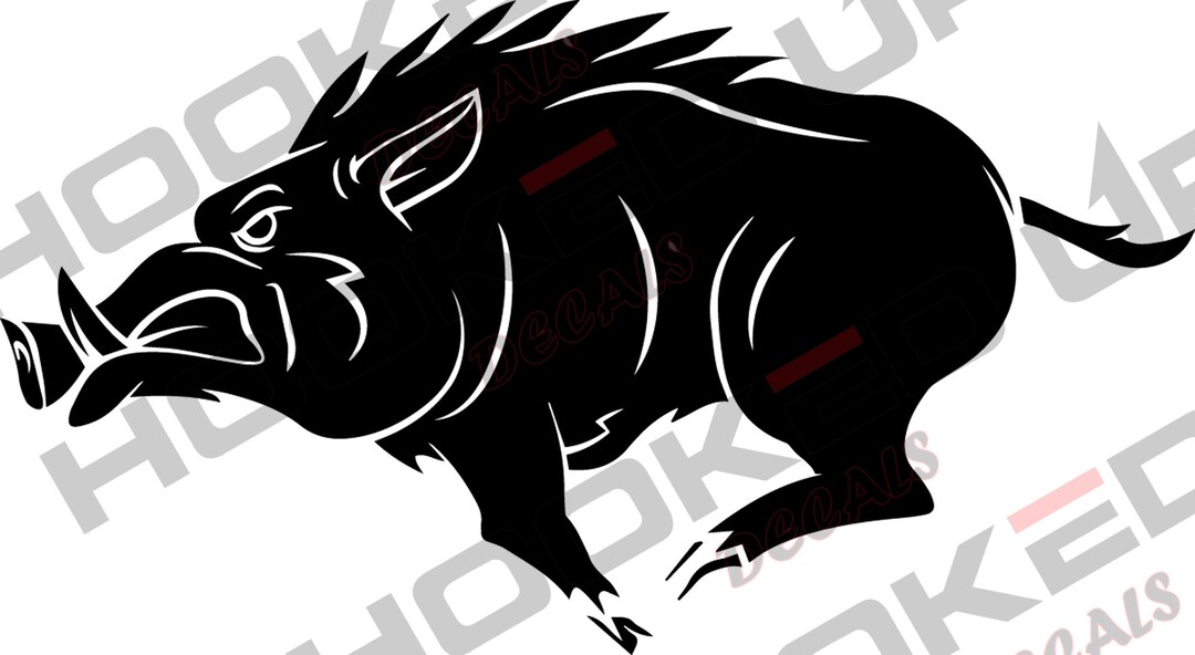 Wild Boar Vinyl Transfer Decal - Etsy