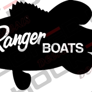 Ranger Boats Bass Silhouette Vinyl Transfer Decal - Etsy