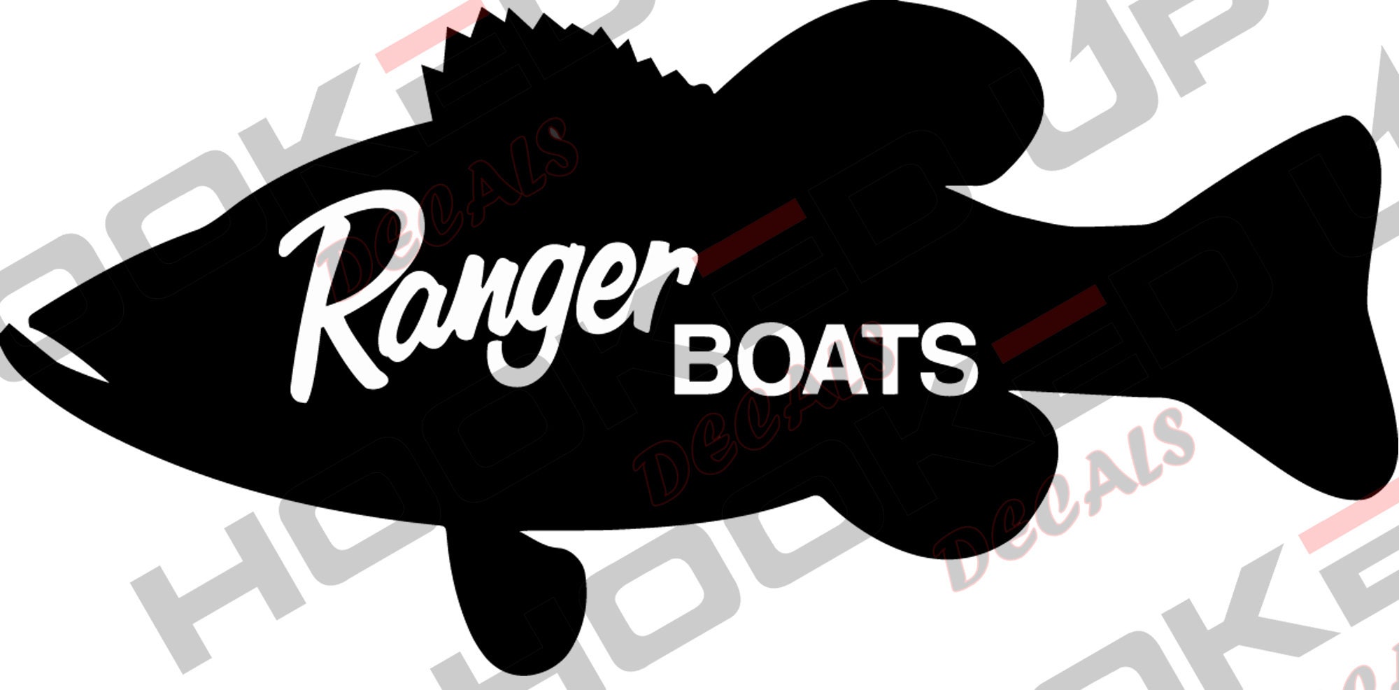 Ranger Boats Bass Silhouette Vinyl Transfer Decal - Etsy