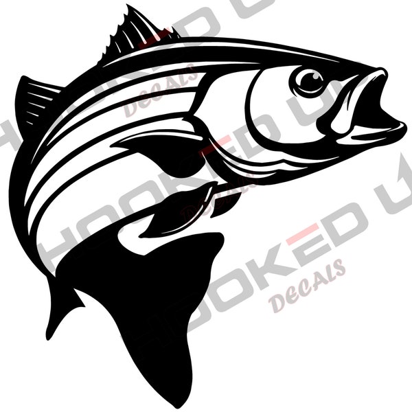 Striped Bass Car Decal - Etsy