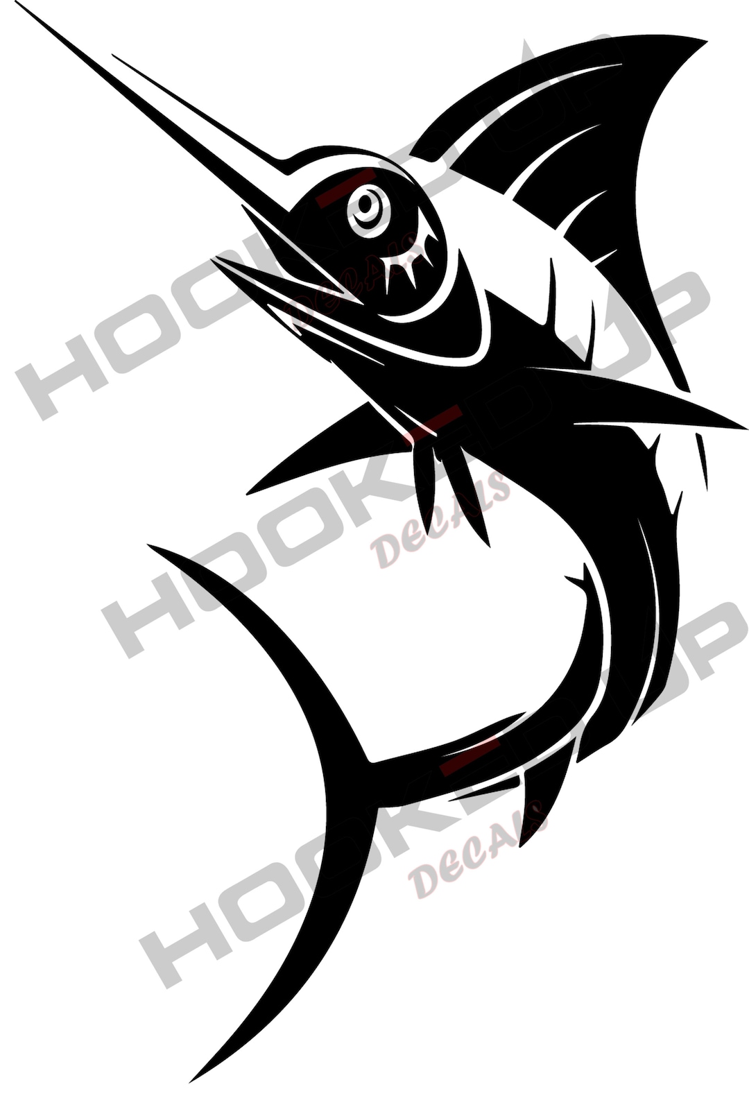 Marlin Fish Jumping Vinyl Transfer Decal - Etsy
