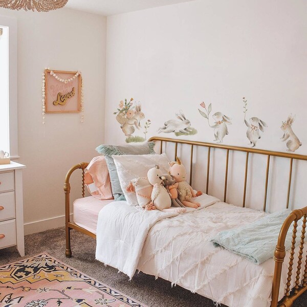 Bunny Wall Decal - Etsy