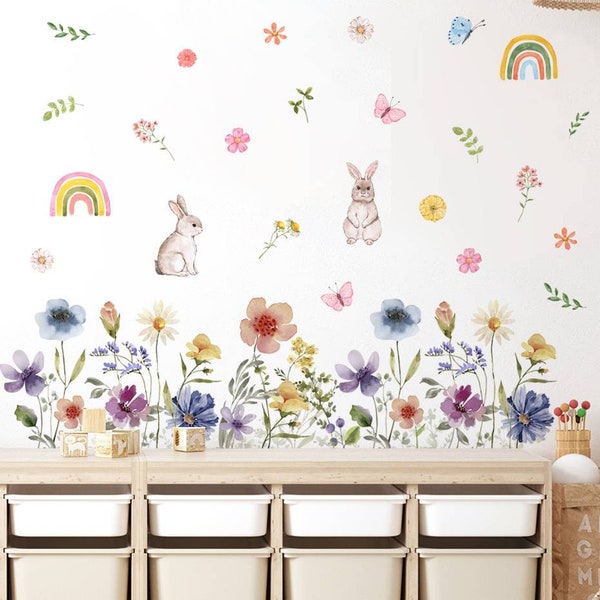 Bunny Wall Decal - Etsy