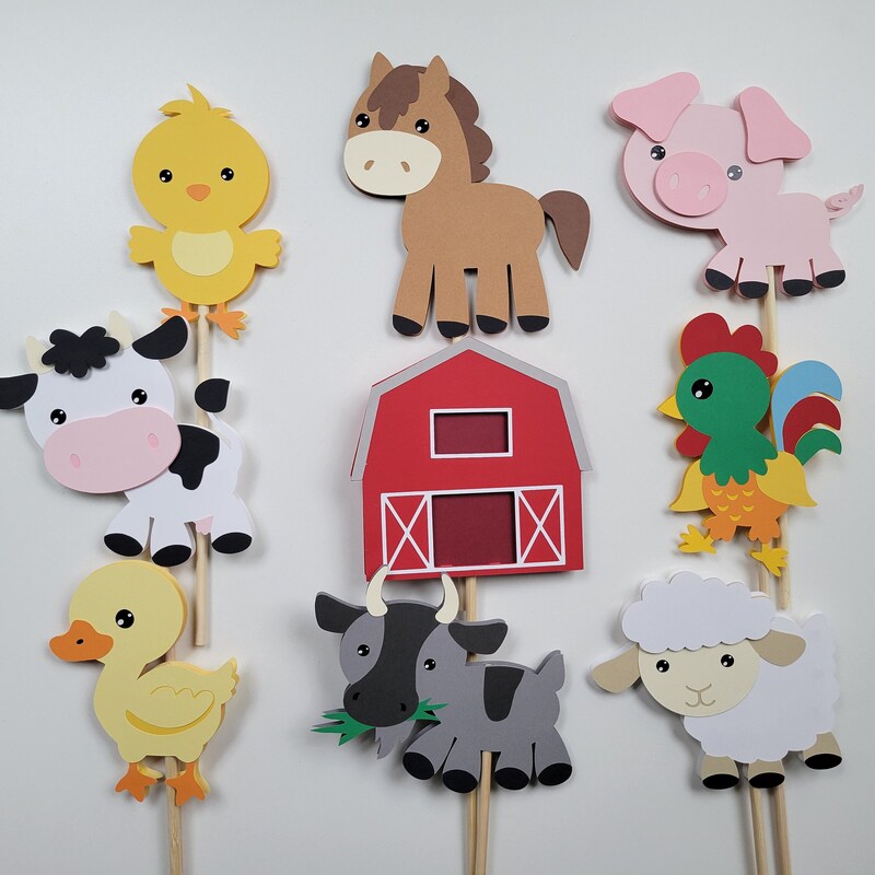 Farm Animal Centerpiece - Etsy