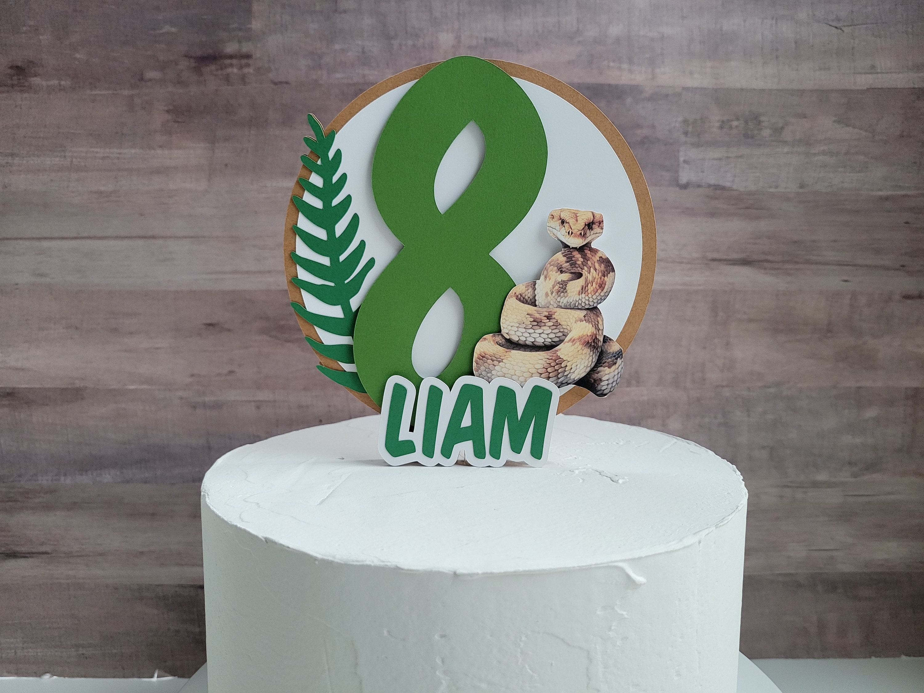 Reptile Cake Topper, Snake Cake Topper, Crocodile Cake Topper ...