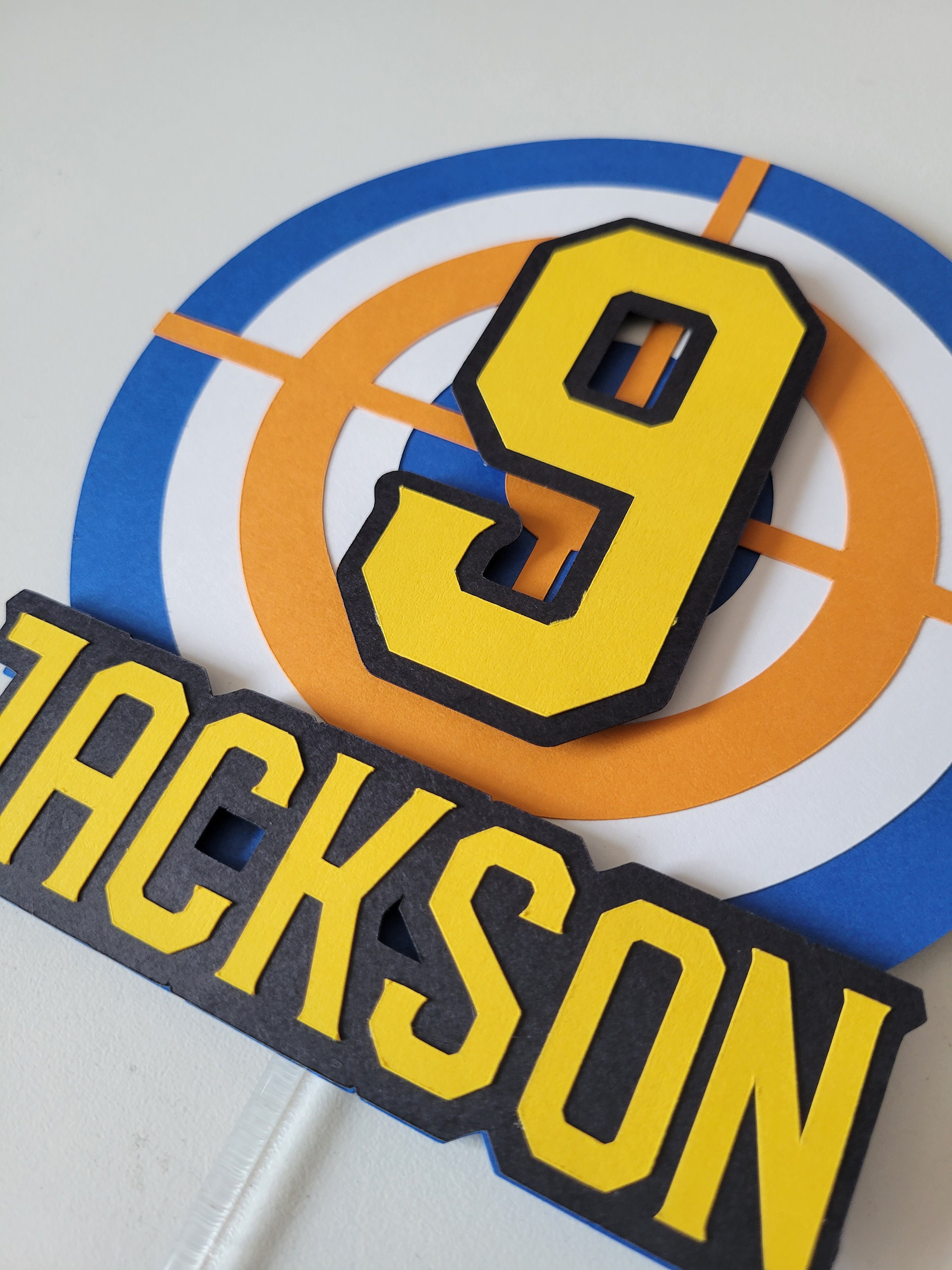 Nerf Cake Topper, Nerf Target Cake Topper, Nerf Gun Cake Topper, Nerf ...