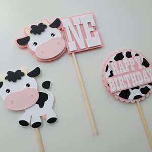 Pink Farm Centerpieces Set of 3, Cow Centerpieces, Pink Cowgirl ...