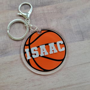 Acrylic Basketball Keychain, Basketball Team Keychain, Basketball Bag ...