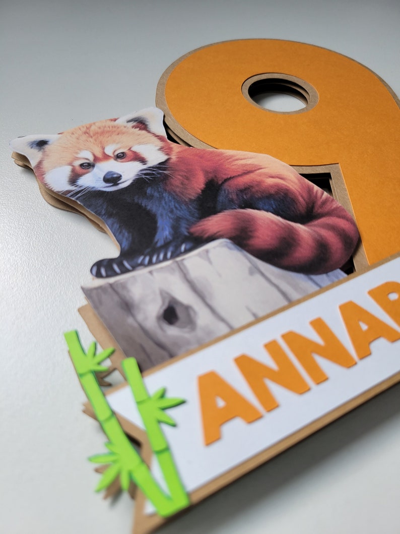 Red Panda Cake Topper Red Panda Birthday Party Red Panda - Etsy