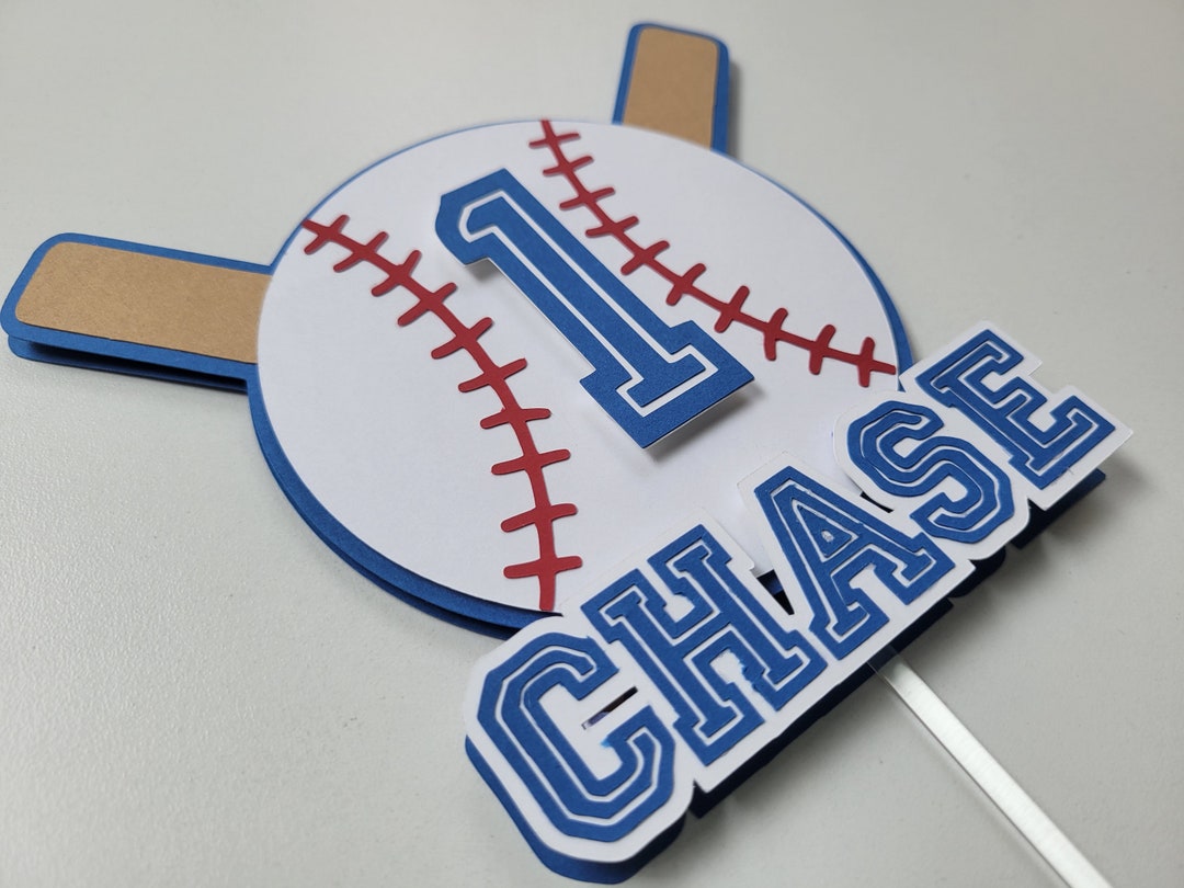 Baseball Cake Topper, Baseball Birthday Cake Topper, Rookie of the Year ...
