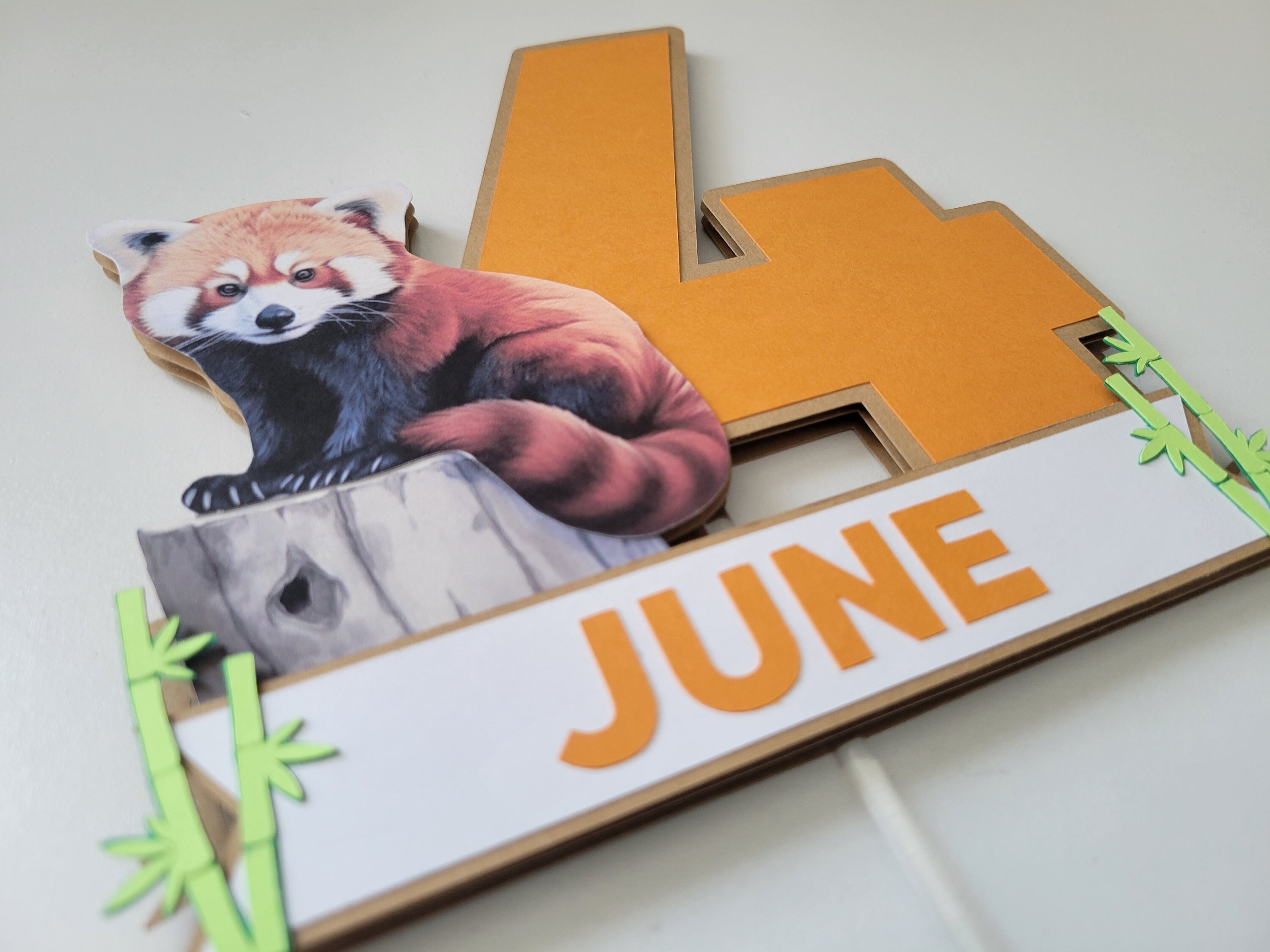 Red Panda Cake Topper Red Panda Birthday Party Red Panda - Etsy