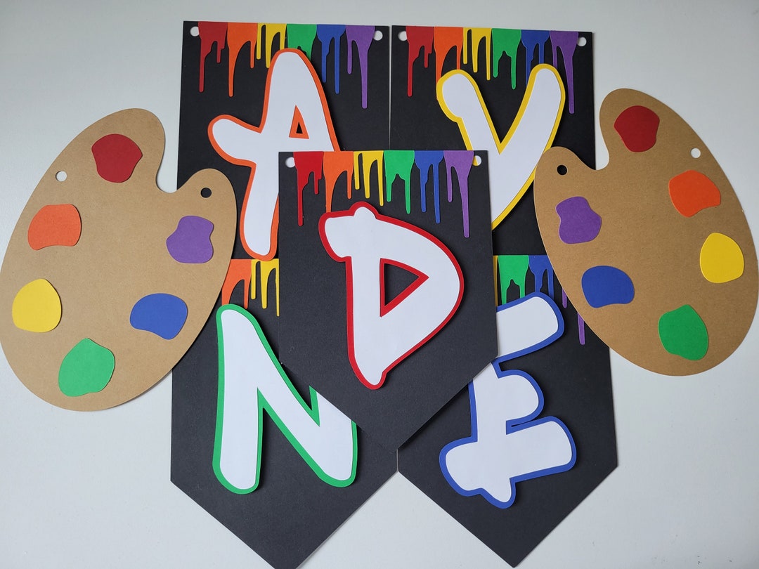 Art Party Banner, Paint Banner, Art Banner, Paint Party Banner, Paint ...