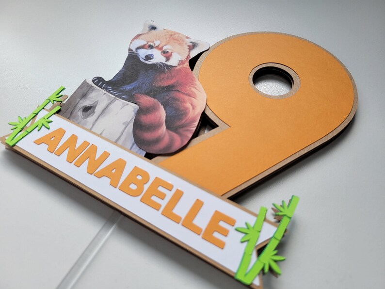 Red Panda Cake Topper Red Panda Birthday Party Red Panda - Etsy