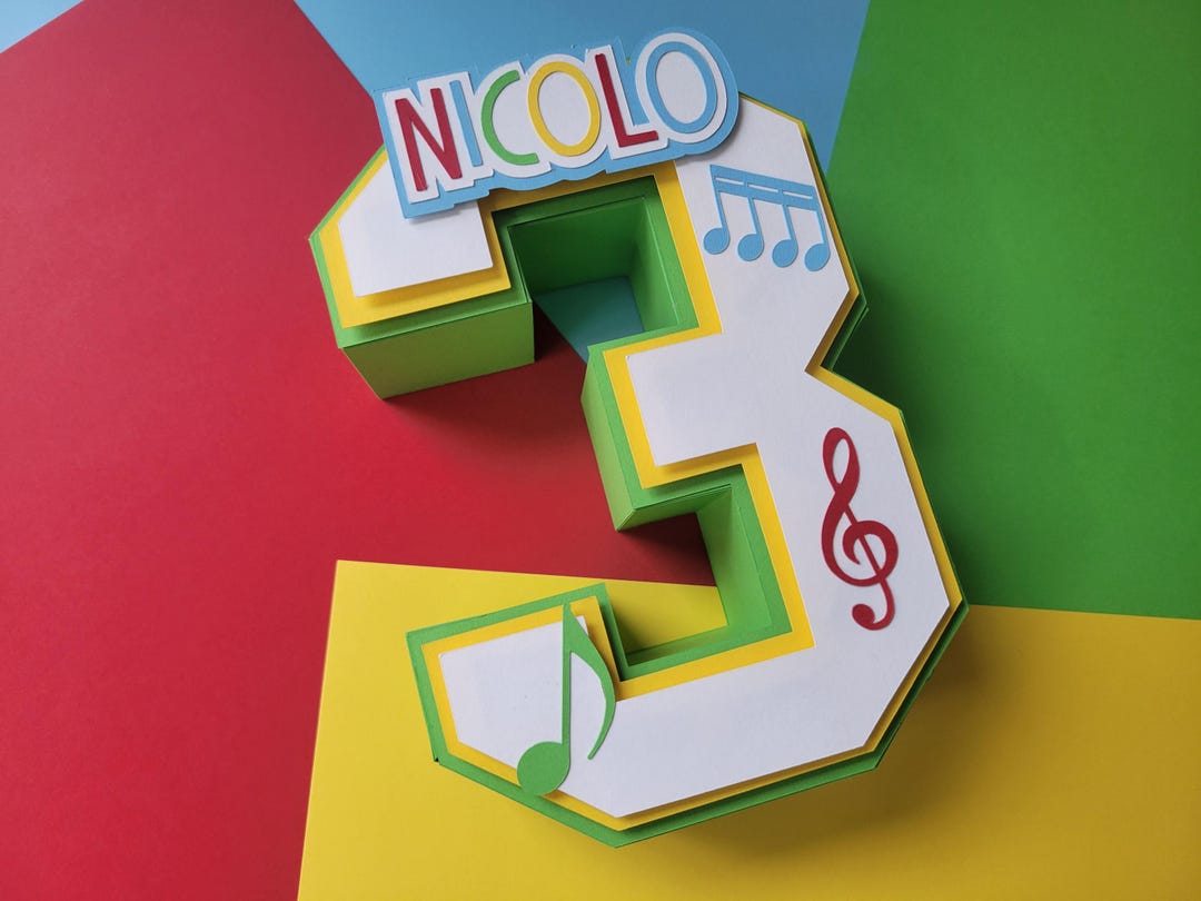 Musical Instrument 3D Number, Musical Instrument 3D Letter, Musical ...