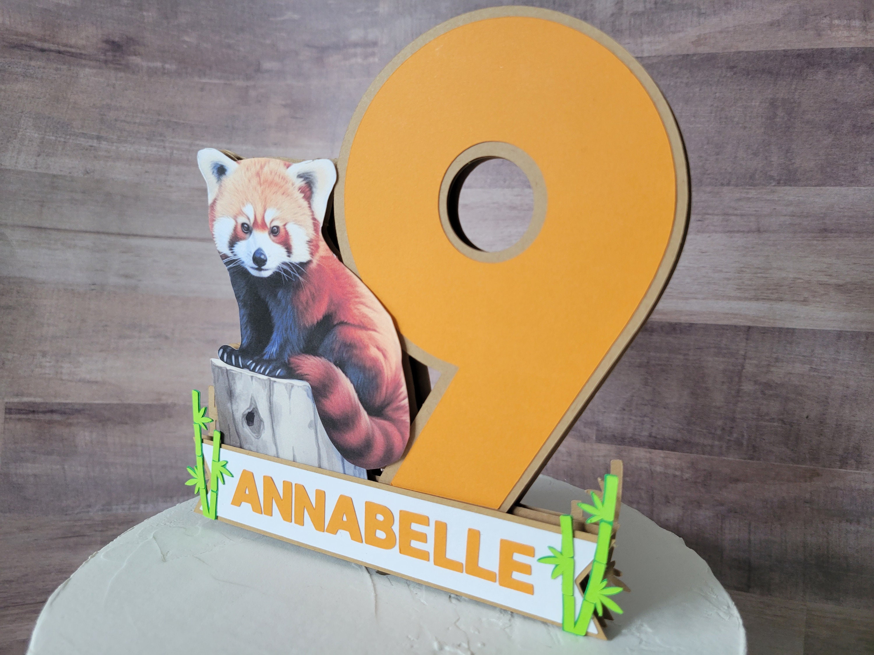 Red Panda Cake Topper Red Panda Birthday Party Red Panda - Etsy