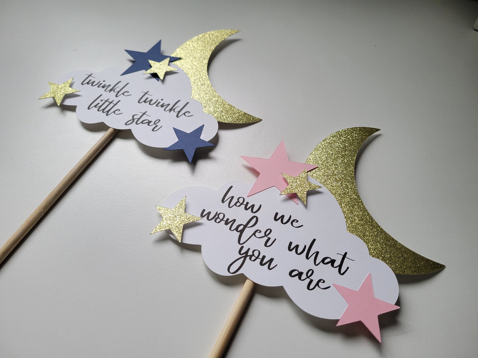 Twinkle Twinkle Little Star Centerpiece Sticks Set of 2, Twinkle ...