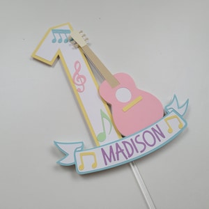 Musical Instruments Birthday Cake Topper, Musical Cake Topper, Guitar ...