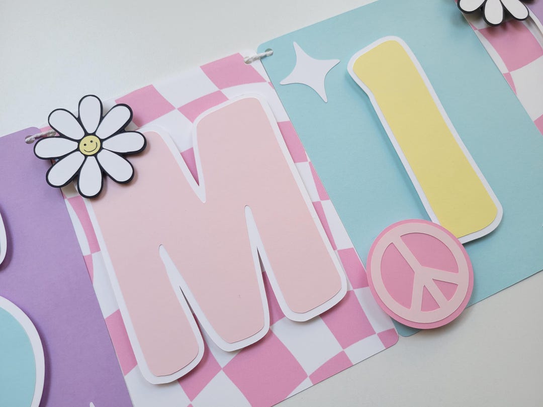 Preppy Banner, Smiley Banner, Preppy Birthday Banner, Preppy Tween ...