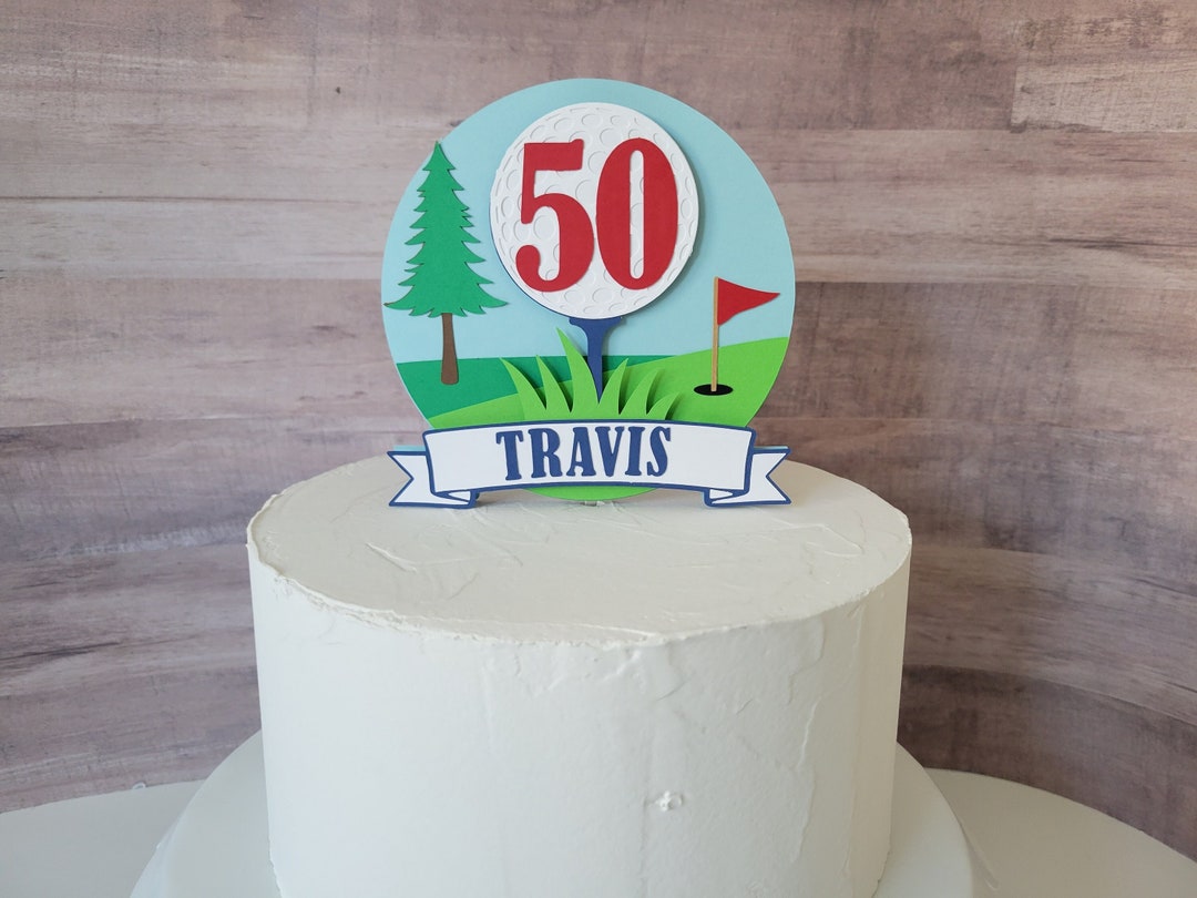 Golf Birthday Cake Topper, Golf Cake Topper, Hole in One Cake Topper ...
