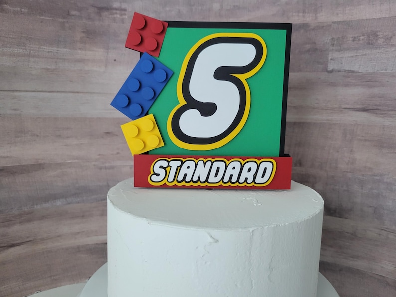 Building Bricks Cake Topper, Building Blocks Cake Topper, Brick ...
