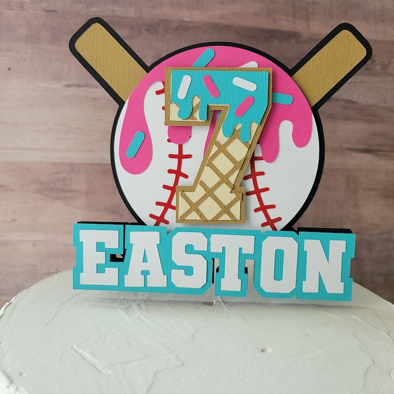 Ice Cream Drip Baseball - Etsy