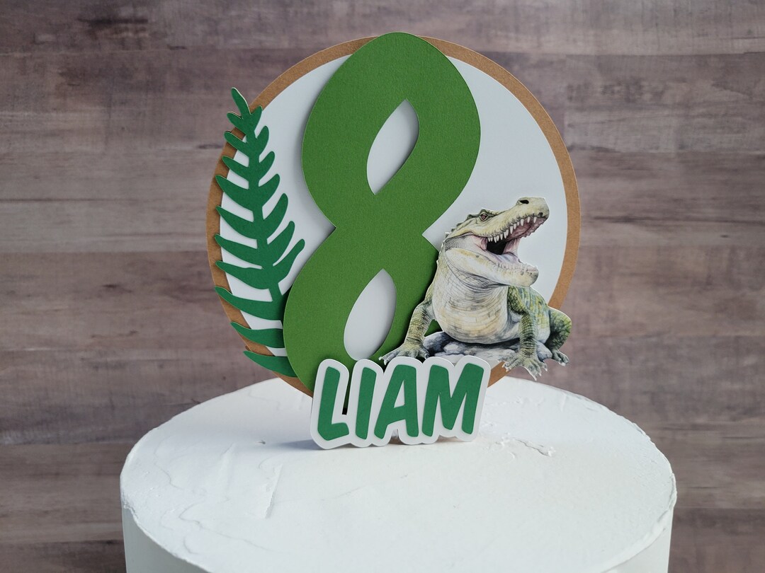 Reptile Cake Topper, Snake Cake Topper, Crocodile Cake Topper ...