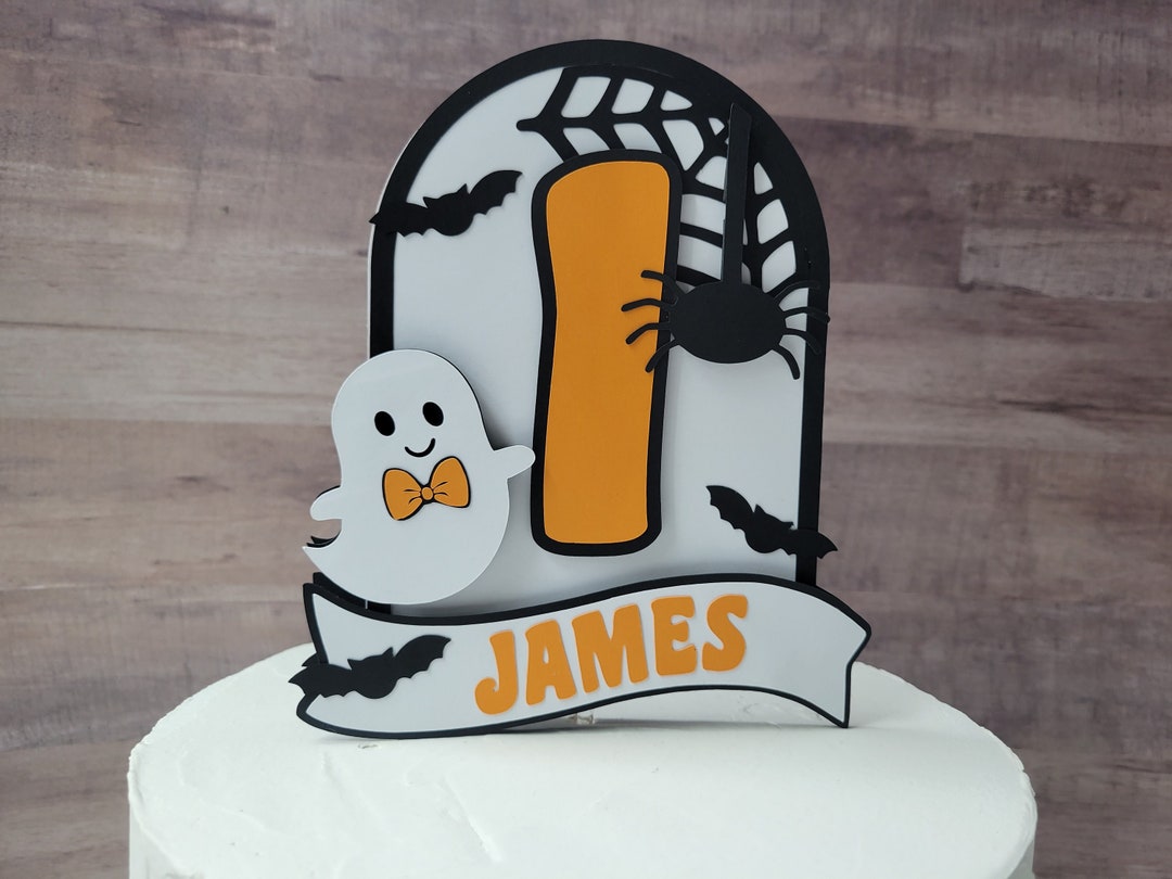 Spooky One Cake Topper, Two Spooky Cake Topper, Spooky Dude Cake Topper ...