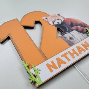 Red Panda Cake Topper, Red Panda Birthday Cake Topper, Real Red Panda ...