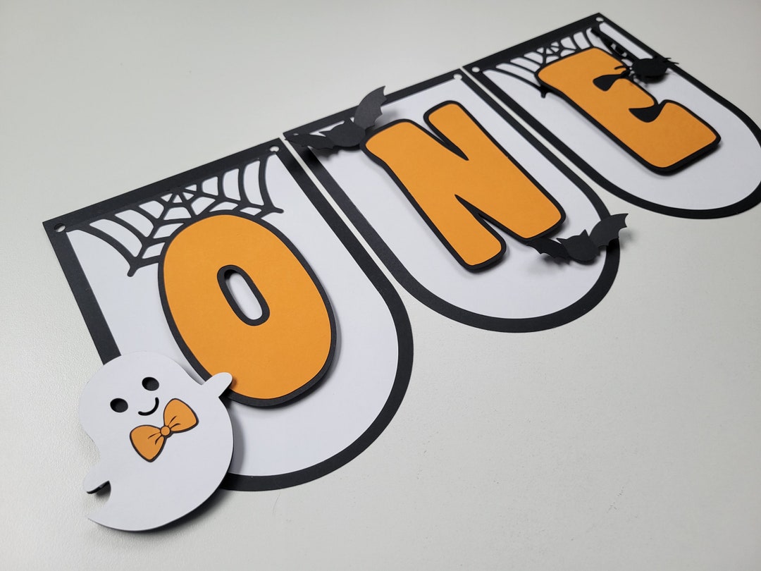 Spooky One Birthday Banner, Spooky One High Chair Banner, Spooky ...