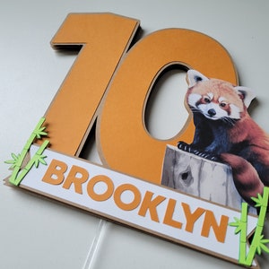 Red Panda Cake Topper, Red Panda Birthday Cake Topper, Real Red Panda ...