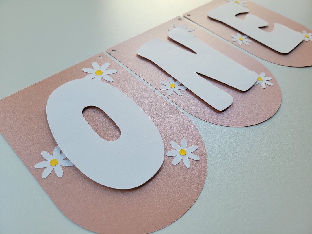 Daisy Birthday Banner, Daisy High Chair Banner, Daisy Banner, Groovy ...