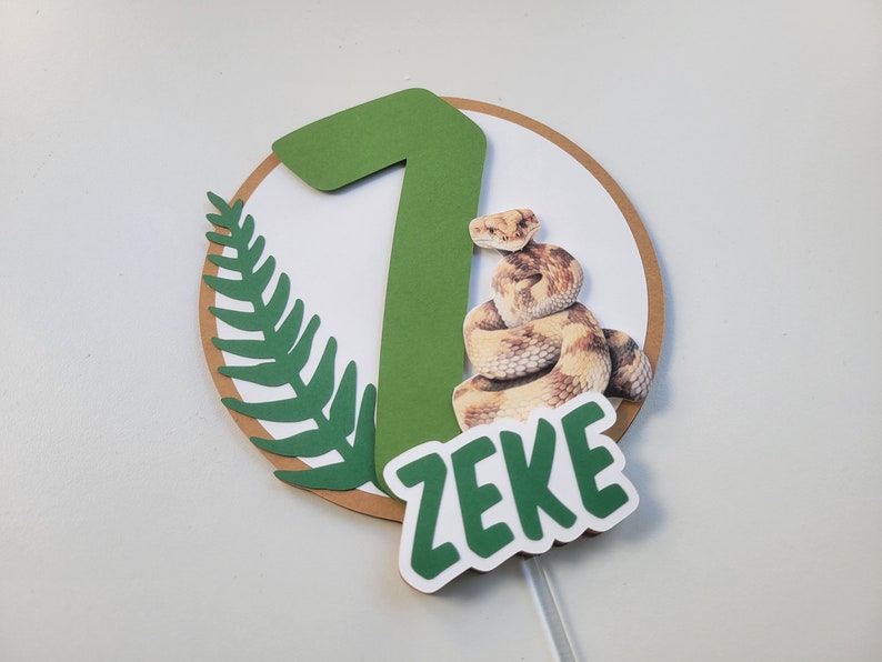 Reptile Cake Topper, Snake Cake Topper, Crocodile Cake Topper ...