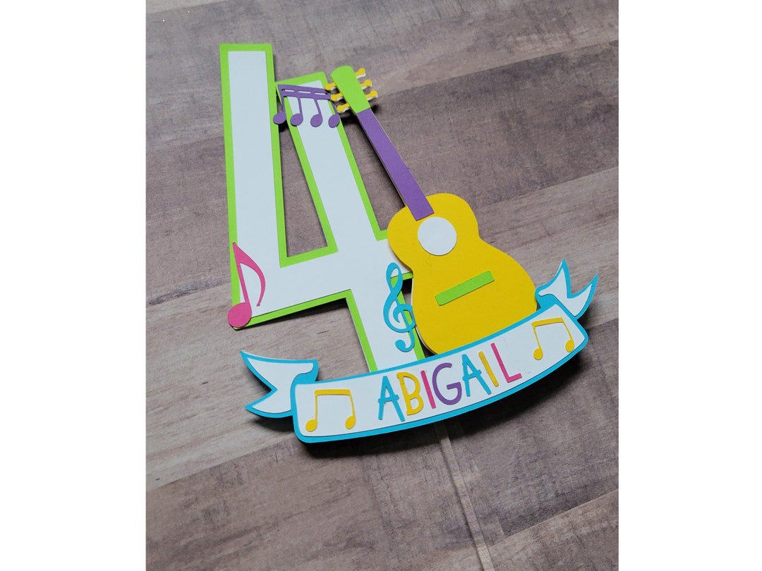 Musical Instruments Birthday Cake Topper Music Birthday - Etsy