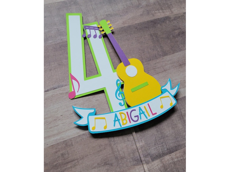 Musical Instruments Birthday Cake Topper Music Birthday - Etsy